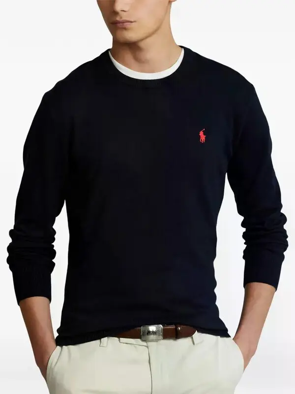 Polo Ralph Lauren Long Sleeve Crew Neck Sweater - Blue