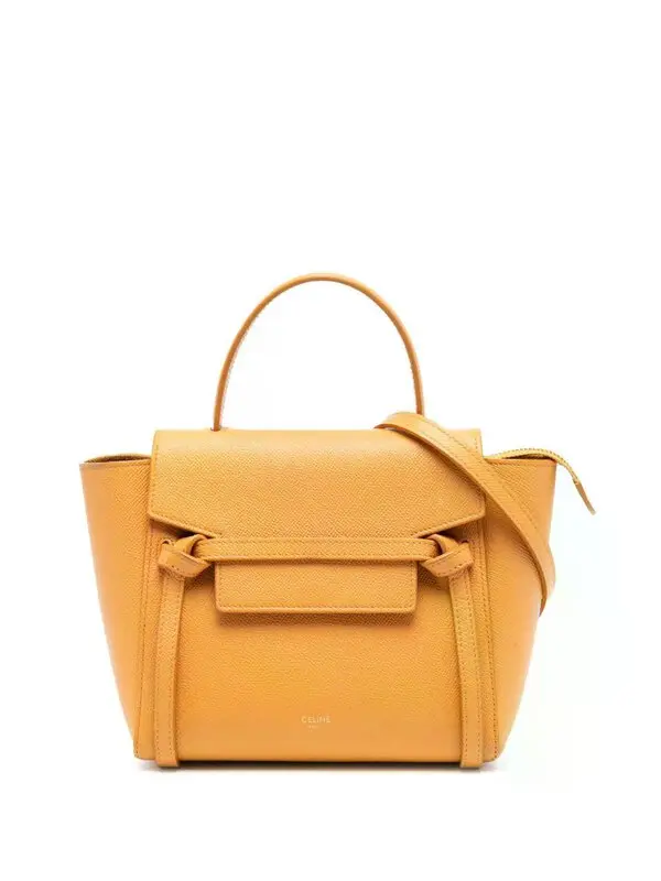 Celine 2020 Nano Grained Calfskin Belt Bag - Yellow