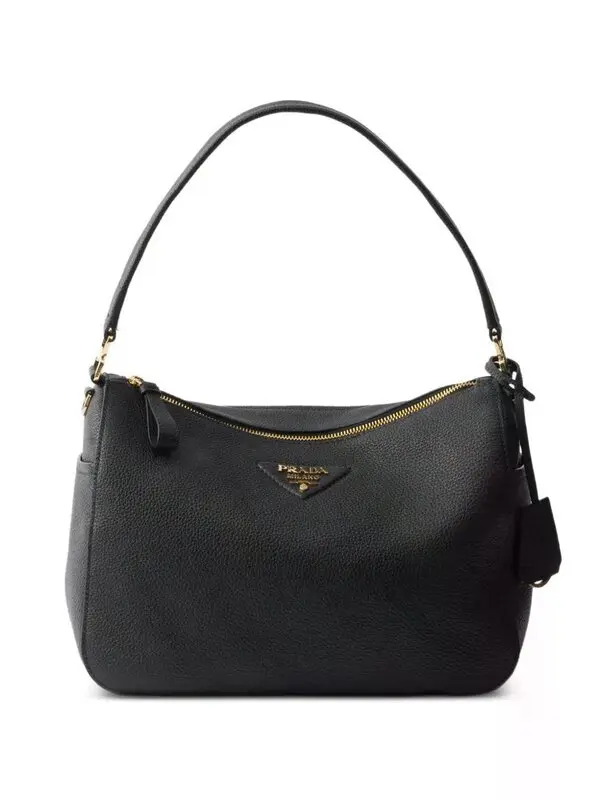 Prada Leather Shoulder Bag - Black