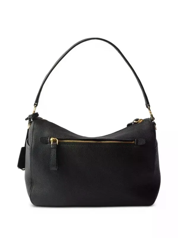 Prada Leather Shoulder Bag - Black
