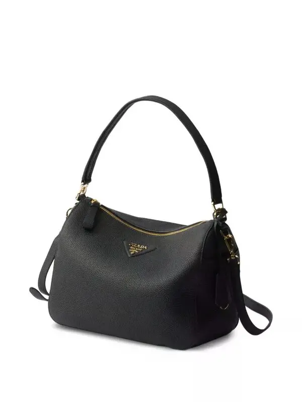 Prada Leather Shoulder Bag - Black