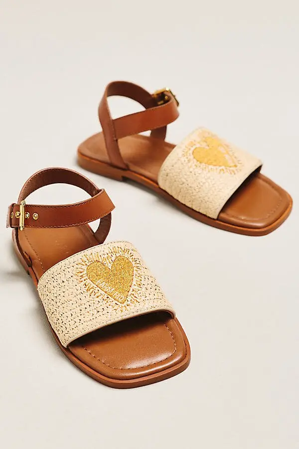 Farm Rio Heart Sandals