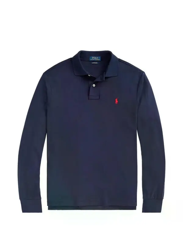 Polo Ralph Lauren Long-sleeve Logo Polo Shirt - Blue