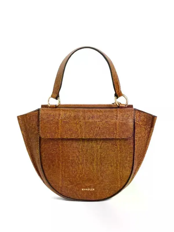 WANDLER Hortensia Leather Shoulder Bag - Brown
