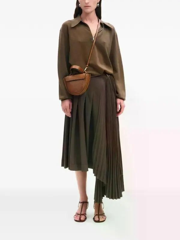 WANDLER Hortensia Leather Shoulder Bag - Brown