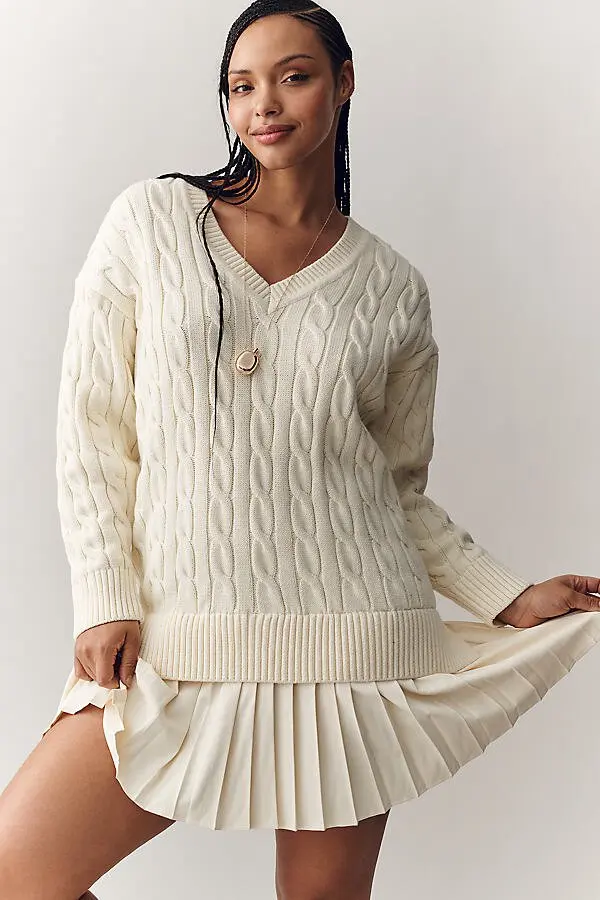 English Factory V-neck Mini Dress
