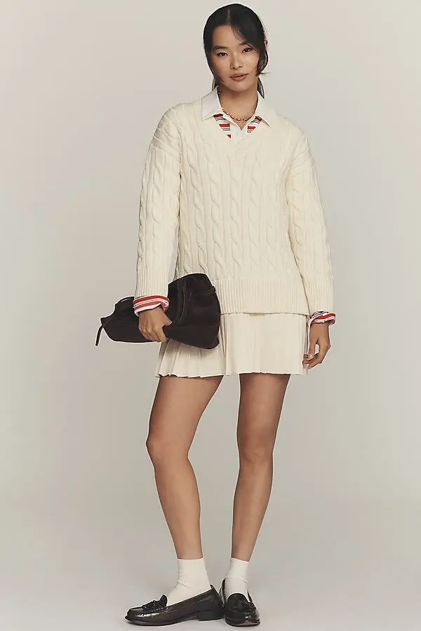 English Factory V-neck Mini Dress
