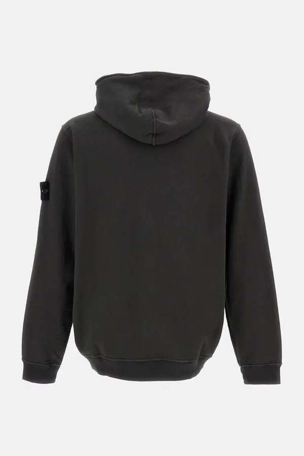 Stone Island Diagonal Fleece Zip-up Hoodie