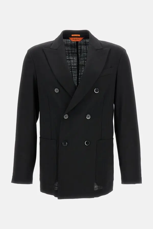 Barena Venezia Siroco Wool Blazer - Black