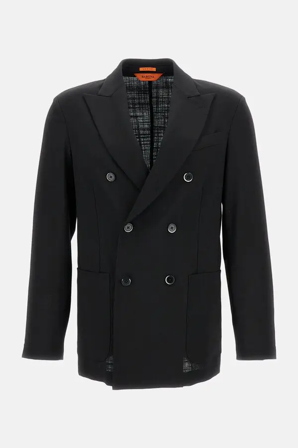 Barena Venezia Siroco Wool Blazer - Black