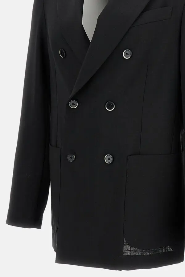 Barena Venezia Siroco Wool Blazer - Black
