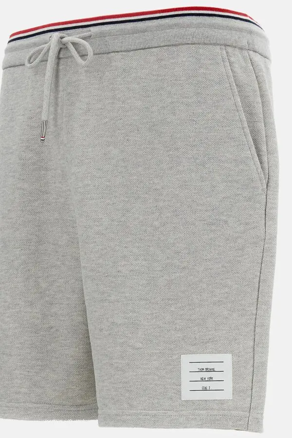 Thom Browne 4-bar Cotton Sweatshorts