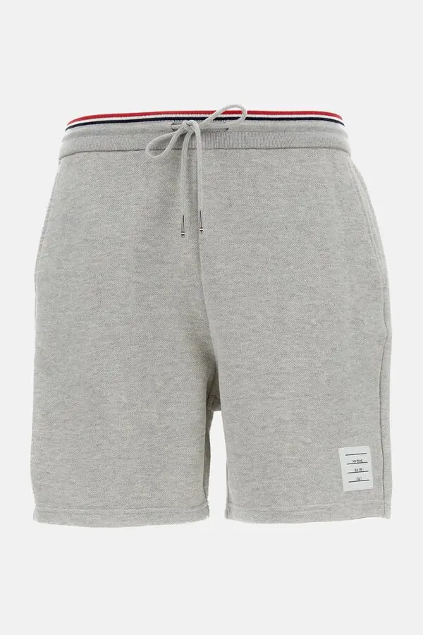 Thom Browne 4-bar Cotton Sweatshorts - Grey