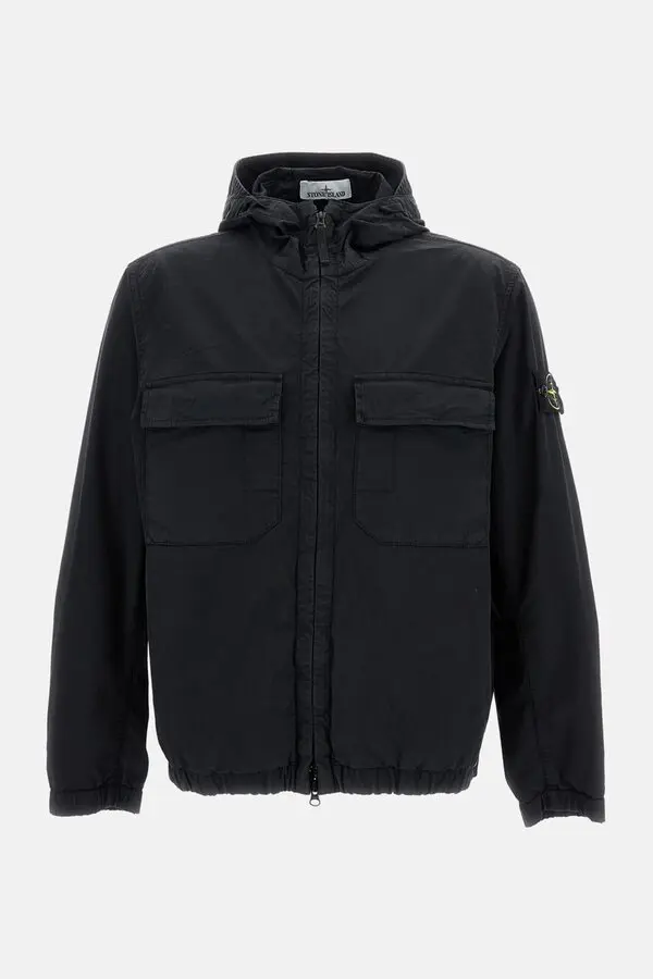 Stone Island Hooded Jacket - Black