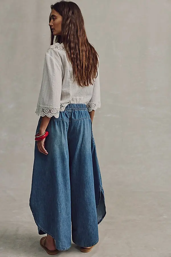 Free People We The Free Sweet Pea Pull-on Tulip Jeans