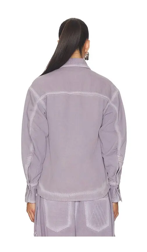 Attico Cotton Shirt Jacket