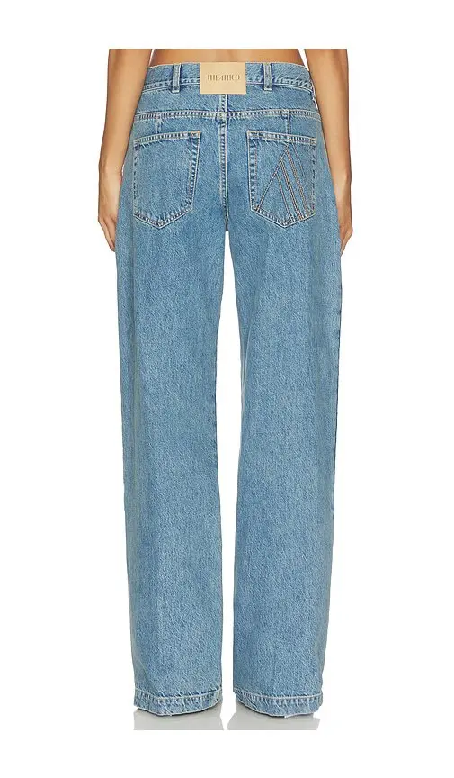 Attico Tiered Wide Leg Jeans