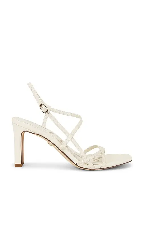 Sam Edelman Elissa Strappy Block Heel Sandal - Ivory