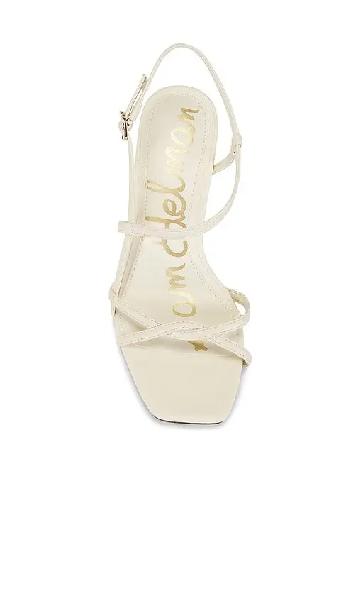 Sam Edelman Elissa Strappy Block Heel Sandal - Ivory