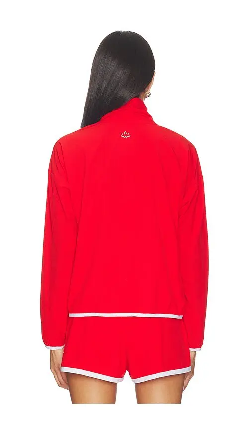 Beyond Yoga The Course Contrast Half Zip Pullover