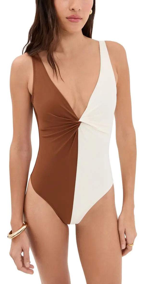 Solid & Striped The Enza One Piece - Coconut