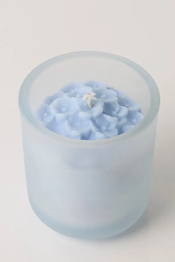 MULTIFACETED Handmade Artisan Flower Candles - Hydrangea