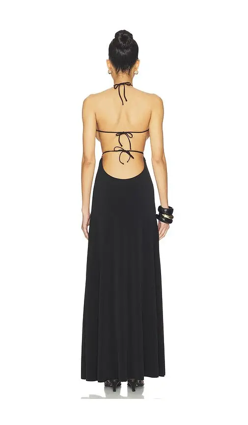 LESLIE AMON Maxi Dress With Crochet Bodice