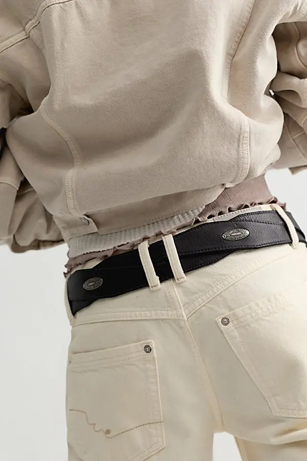 Free People Wisteria Leather Belt - Black