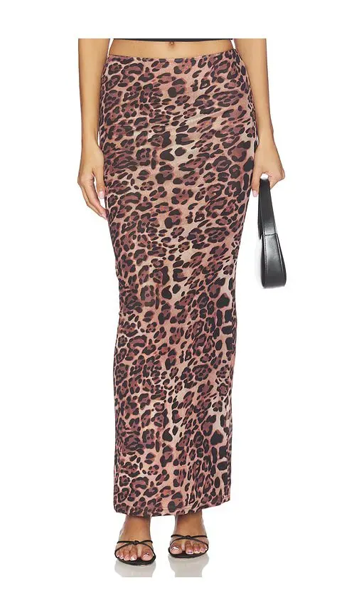 SNDYS. Maxi Skirt In Leopard Print