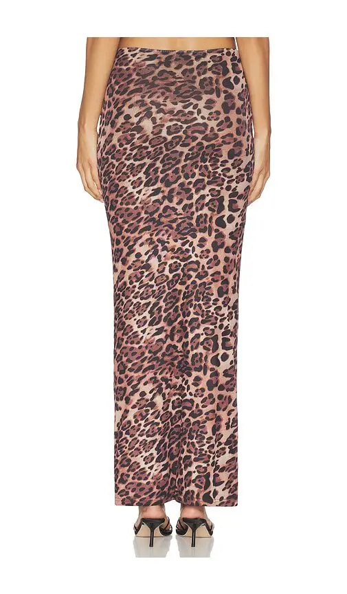 SNDYS. Maxi Skirt In Leopard Print