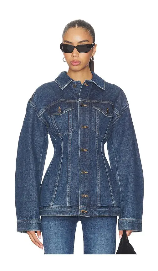 AGOLDE Myra Jacket Stretch Denim - Blue