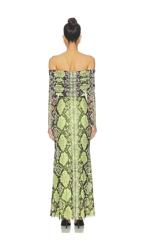 AFRM Thelma Off-the-shoulder Ruched Maxi Dress