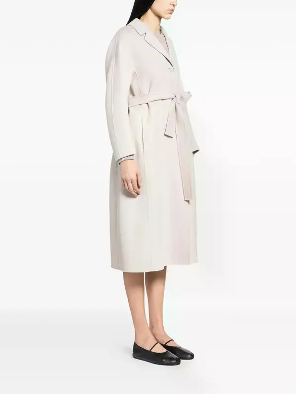 Max Mara Flared Wool Coat - Neutrals