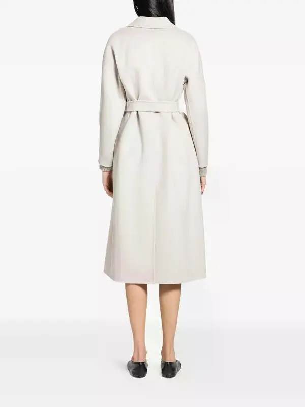 Max Mara Flared Wool Coat - Neutrals