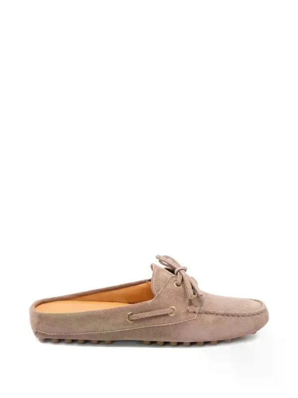 TOD'S Glove Gommino Lace-up Mules - Neutrals