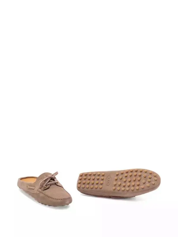 TOD'S Glove Gommino Lace-up Mules - Neutrals