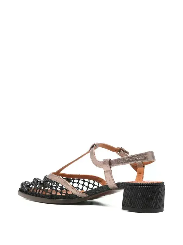 Chie Mihara Hagila Beaded Heeled Pumps - Black