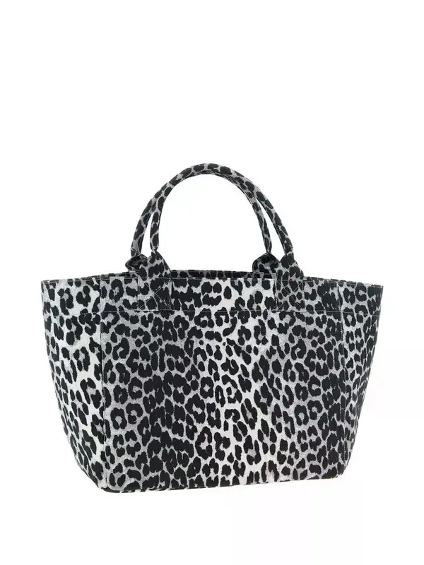 GANNI Leopard Sequin Medium Tote