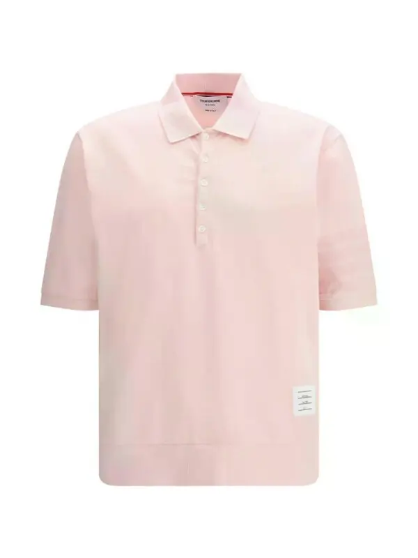 Thom Browne Short-sleeve Polo Shirt - Pink