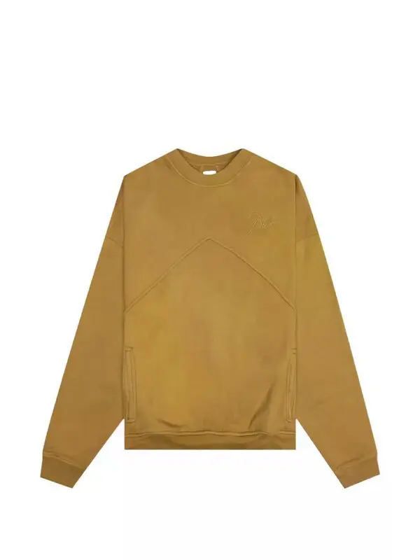 Rhude Logo-embroidered Crewneck Sweatshirt - Brown