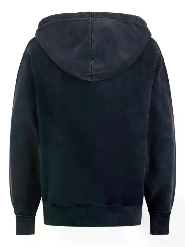Dsquared2 Rock Wash Long Lean Fit Hoodie With Graphic Print