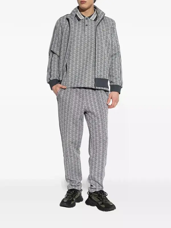 Lacoste Patterned Track Pants - Grey
