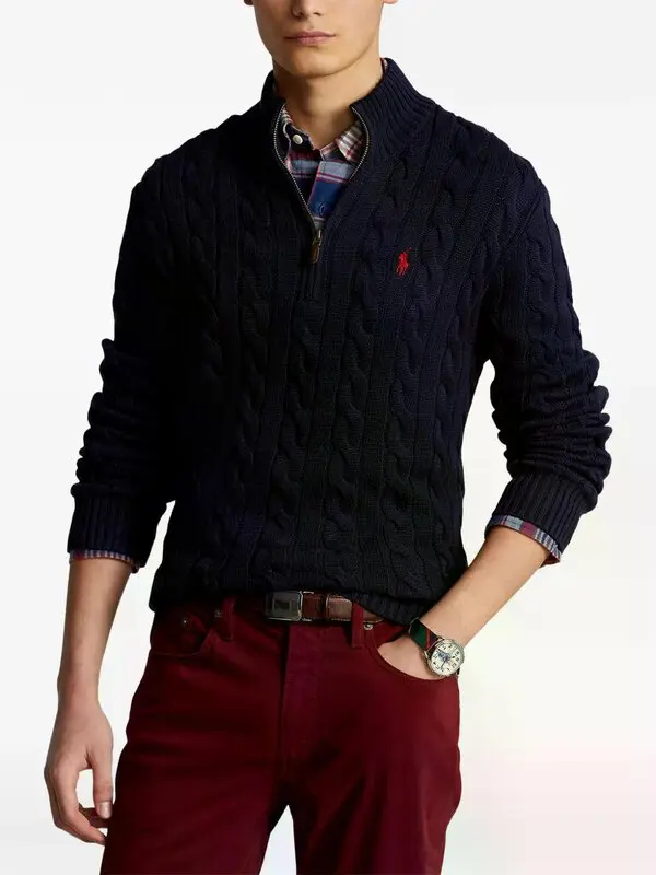 Polo Ralph Lauren Cable-knit Half-zip Sweater