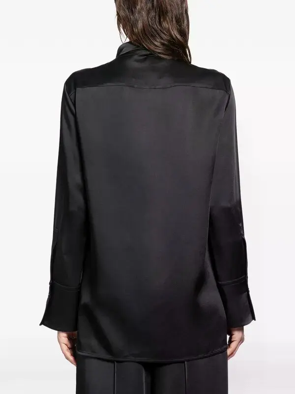 JIL SANDER Tie-neck Satin Blouse