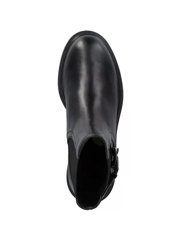 Moschino Buckle-strap Ankle Boots