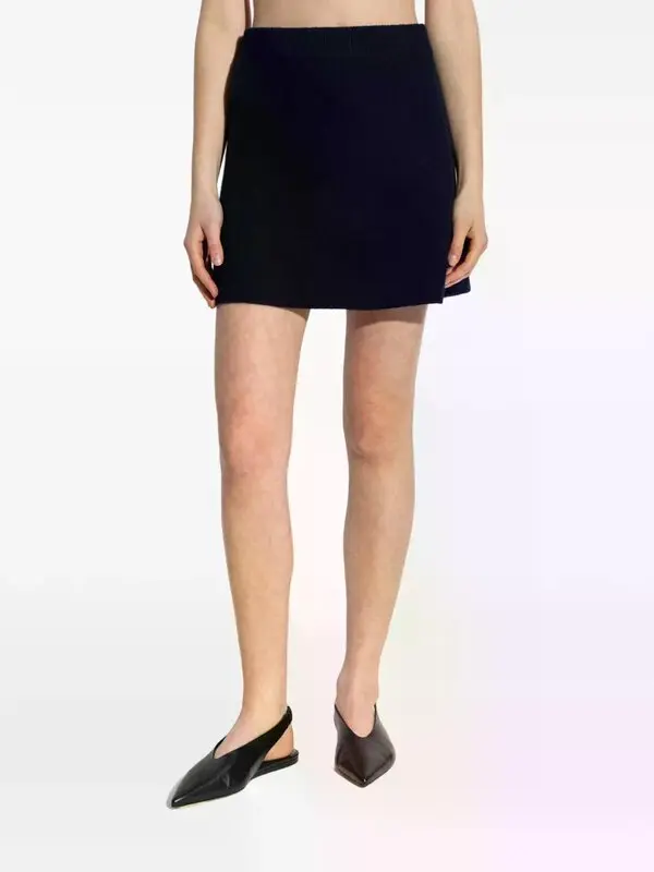 LISA YANG Clare Ribbed Mini Skirt