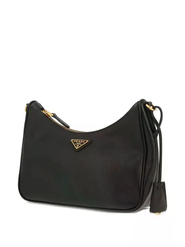 Prada Saffiano Leather Shoulder Bag - Black