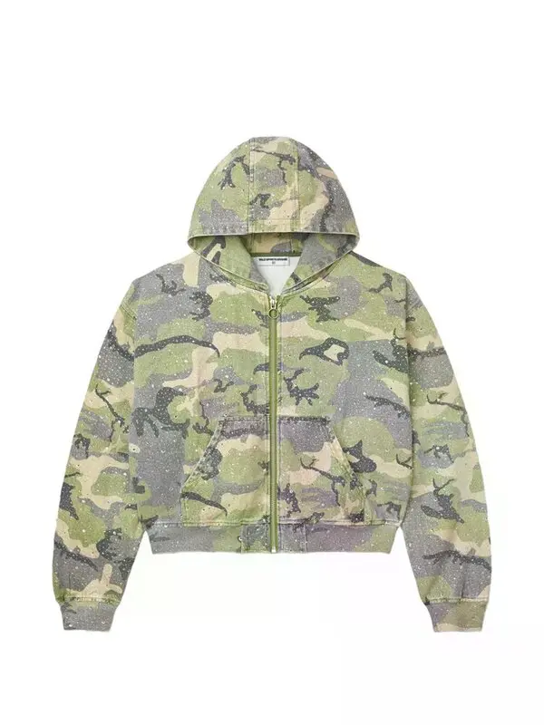 VALE FOREVER Camouflage Zipped Hoodie