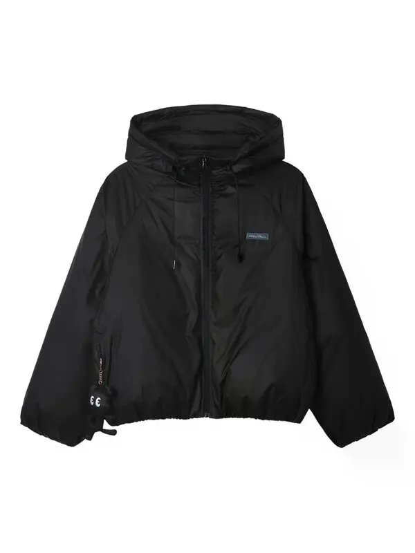 MINI CREAM Hooded Zip-fastening Jacket