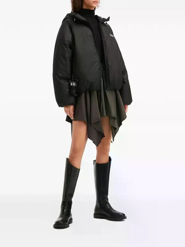 MINI CREAM Hooded Zip-fastening Jacket